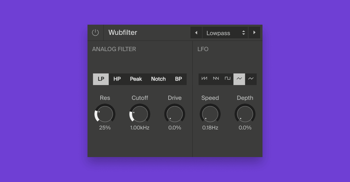 Wubfilter | Make wobble bass online | Soundation